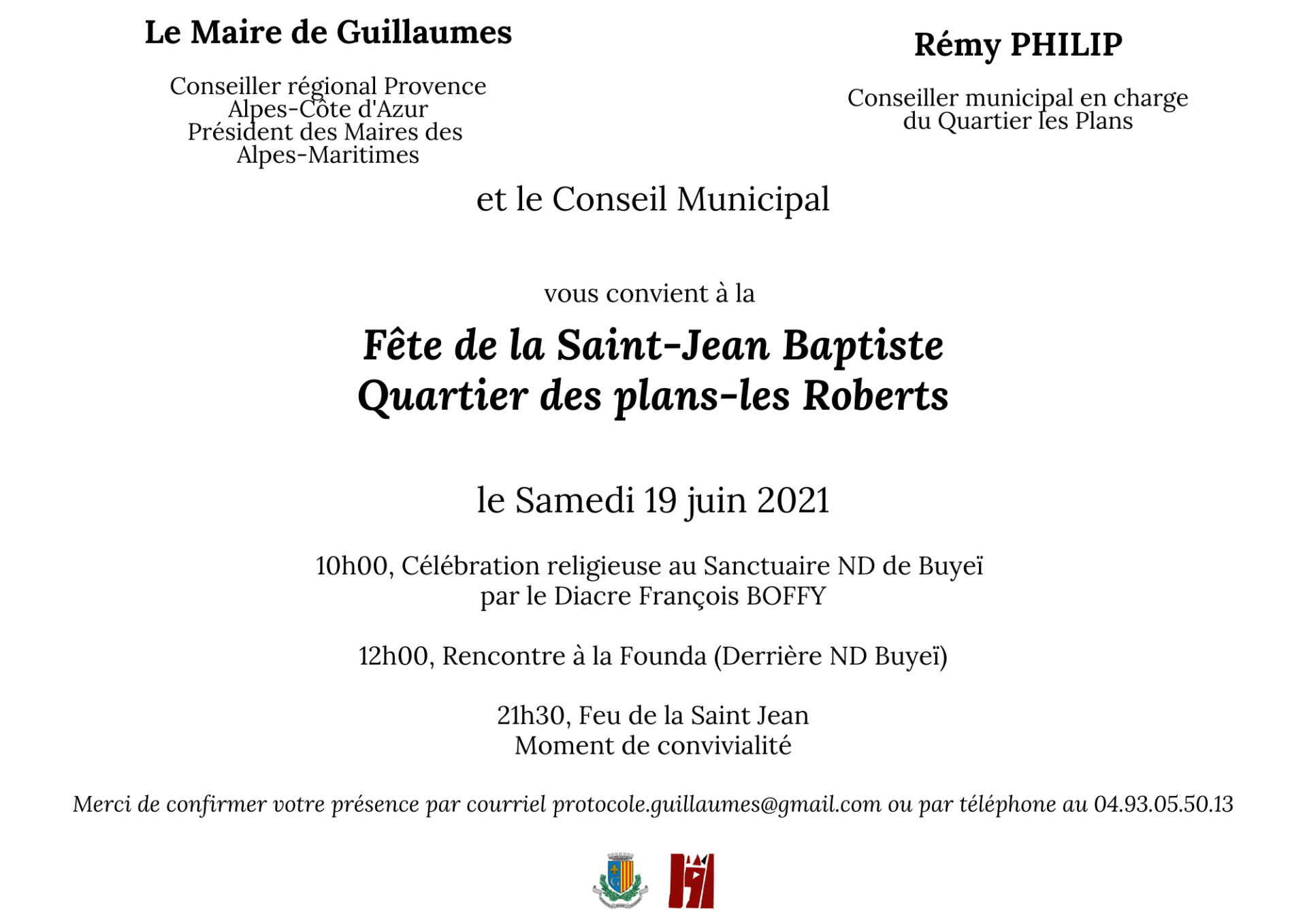Fête de la Saint-Jean Baptiste - Guillaumes